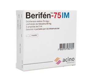 BERIFEN IM SOL 75 MG X 5 AMPOLLA(S) | CefaMarket