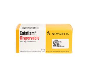 CATAFLAM DISPERSABLE TAB 46.5 MG X 60 UNIDAD(ES) | CefaMarket