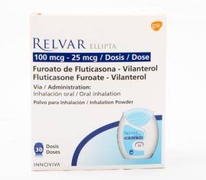 RELVAR ELLIPTA * POLV 25 MCG / 100 MCG X 1 INHALADOR | CefaMarket
