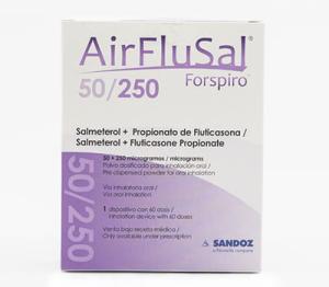 AIRFLUSAL * POLV 50 MCG / 250 MCG X 60 DOSIS | CefaMarket
