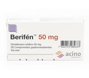 BERIFEN * TAB 50 MG X 20 UNIDAD(ES) | CefaMarket