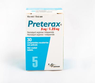 PRETERAX * TAB 5 MG / 1.25 MG X 30 UNIDAD(ES) | CefaMarket