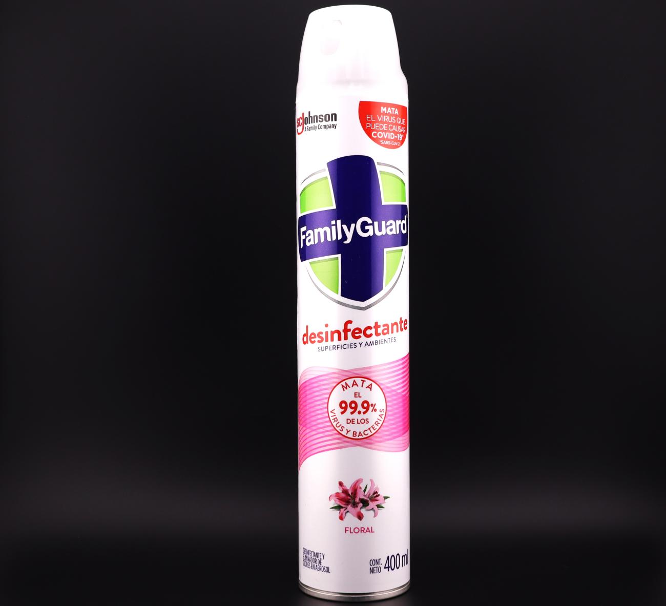 FAMILY GUARD DESINFECTANTE FLORAL AEROSOL 400 ML | CefaMarket
