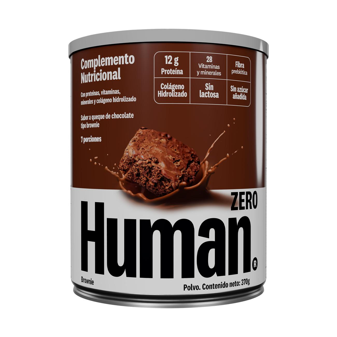 HUMAN ZERO COMPLEMENTO NUTRICIONAL BROWNIE POLVO 370 GRAMOS | CefaMarket