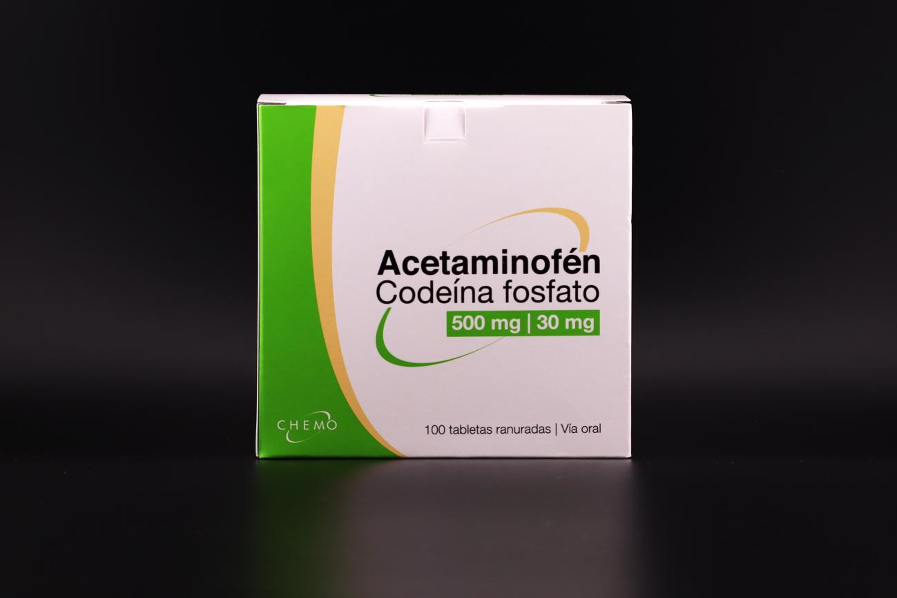 ACETAMINOFEN CON CODEINA CHEMO * TAB 500 MG / 30 MG X 100 UNIDAD(ES ...
