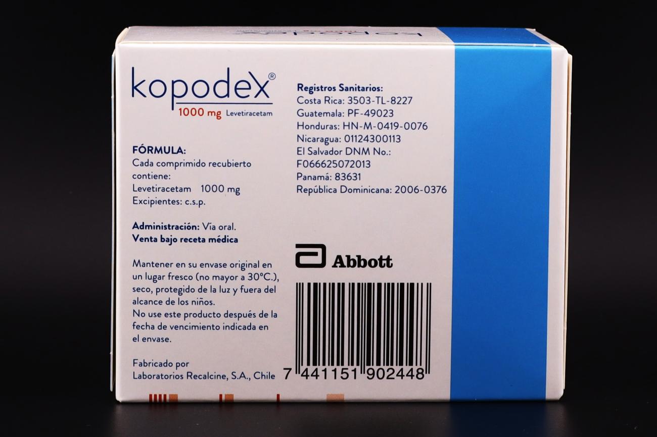 KOPODEX * TAB 1000 MG X 30 UNIDAD(ES) | CefaMarket