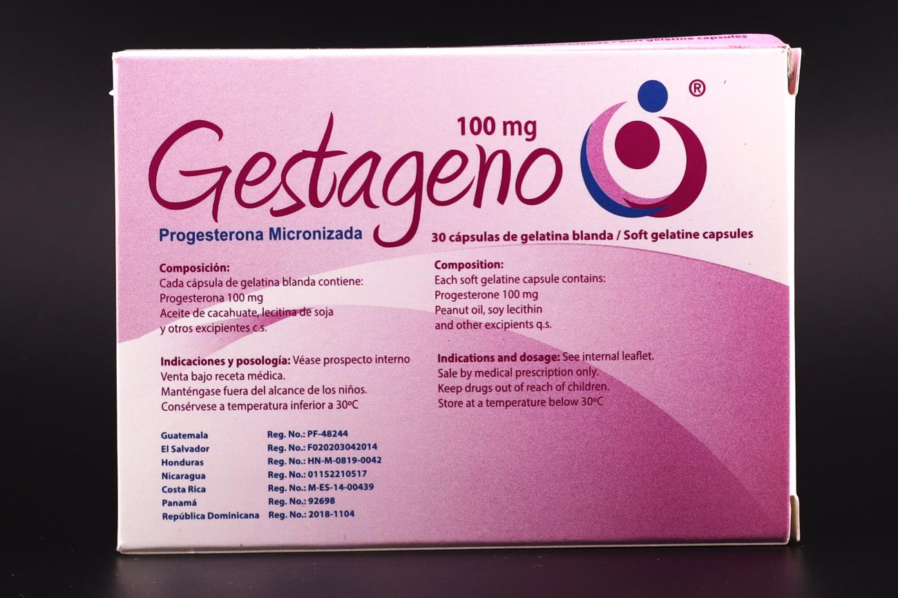 GESTAGENO * CAP 100 MG X 30 UNIDAD(ES) | CefaMarket