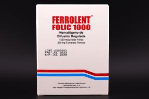 FERROLENT FOLIC 1000 CAP 330 MG / 1000 MCG X 30 UNIDAD(ES) | CefaMarket