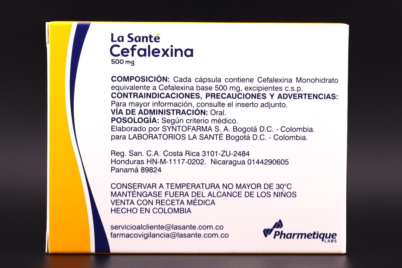 CEFALEXINA LA SANTE * CAP 500 MG X 20 UNIDAD(ES) | CefaMarket