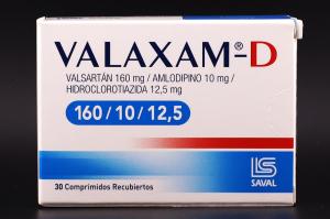 VALAXAM - D TAB 160 MG / 10 MG / 12.5 MG X 30 UNIDAD(ES) | CefaMarket